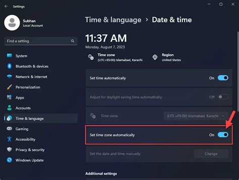How To Set The Correct Time Zone In Windows 11 Automatically Manually