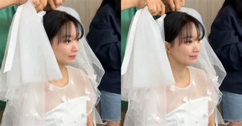 신민아 웨딩드레스 입었다 ♥10년 연애 김우빈 또 반하겠네[★shot ]