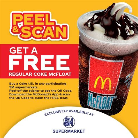 Free Coke Mcfloat At Sm Supermarket