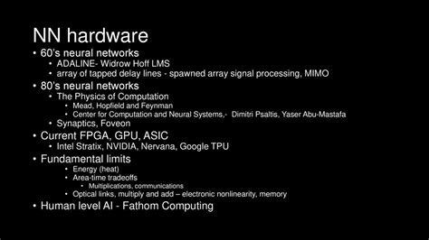 neural network hardware ppt download