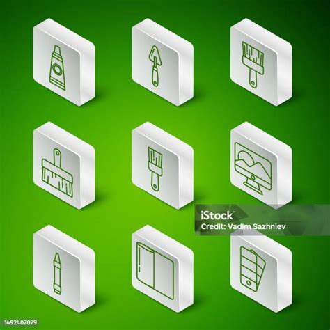 라인 팔레트 종이 타월 롤 페인트 팔레트가 있는 튜브 페인트 브러시 칼 그리기용 왁스 크레용 및 컴퓨터 모니터 화면 아이콘을