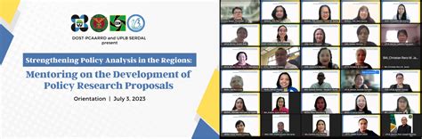 Dost Pcaarrd And Serdal Launch Policy Analysis Mentoring Program To Strengthen Regional Policy