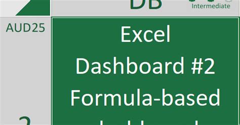 Excel Dashboards Formula Based Dashboard