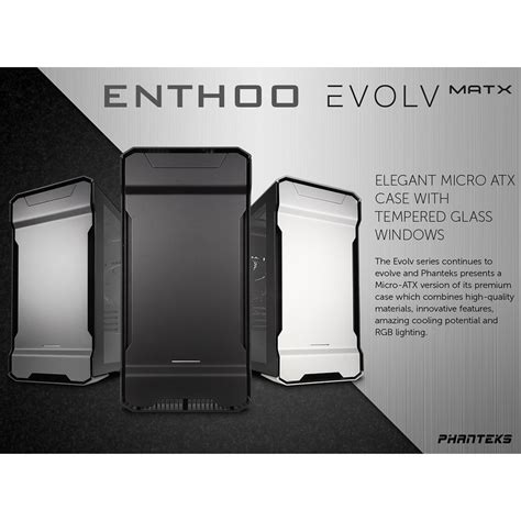 Phanteks Enthoo Evolv Matx Tempered Glass Edition Micro Tower Casing [3 Model] Shopee Singapore