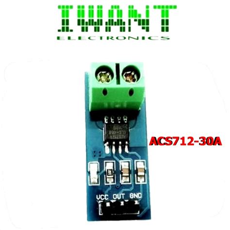 Jual Acs712 30a Acs712 30 Ac Dc Sensor Arus Modul Acs712 30 Ampere Hall Current Sensor Module