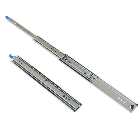 Locking Drawer Slide 18 40inch Full Extension Ball Bearing Side Mount Lock Slide Rail 265lbs