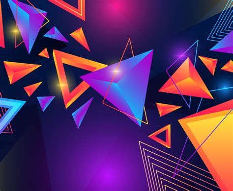 Gradient Triangular Background