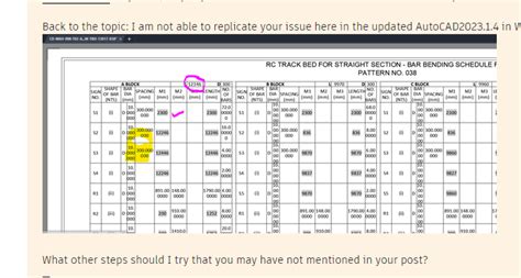 solved table format issue with decimal numbers autodesk community