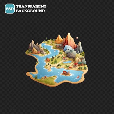 Premium Psd Map Icon Isolated 3d Render Illustration