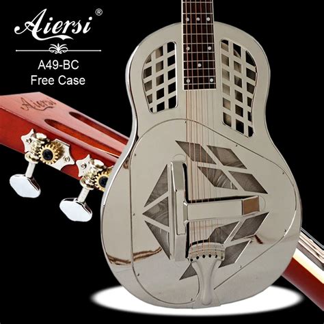 Aiersi Resonator Guitars Professional Tricone Blues Slides