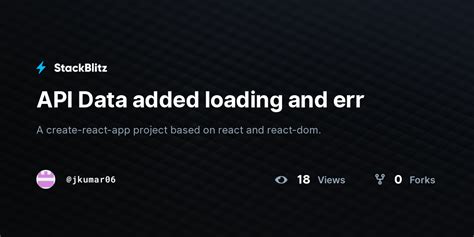 api data added loading and err stackblitz
