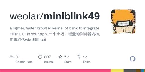 Github Weolar Miniblink A Lighter Faster Browser Kernel Of Blink To Integrate Html Ui In