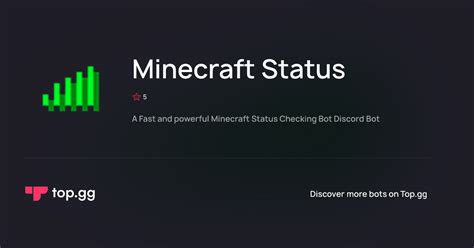 Add Minecraft Status Discord Bot The 1 Discord Bot And Discord App List