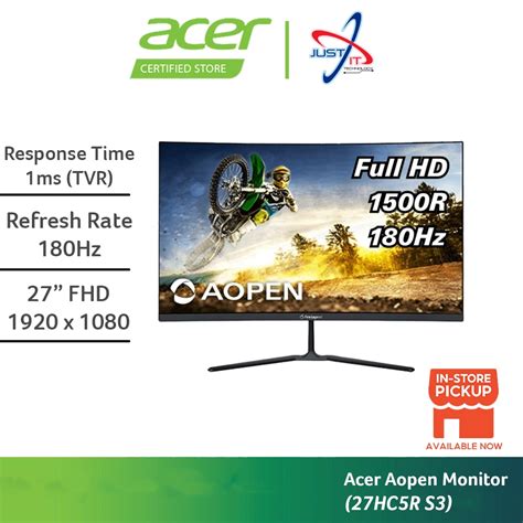 ACER AOPEN HC R S HC RS CURVED Hz AMD FREESYNC FHD GAMING MONITOR Shopee Malaysia