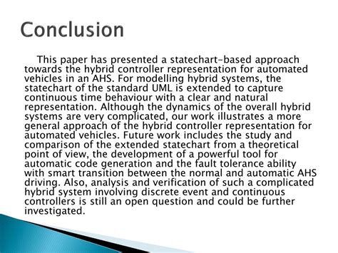 Ppt Statechart Based Representation Of Hybrid Controllers For