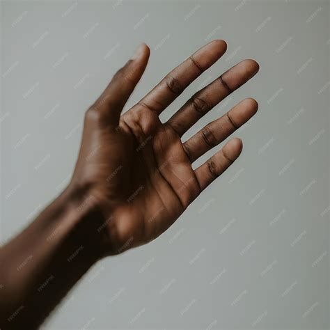 Closeup Of An Outstretched Hand Reaching Towards The Camera Premium