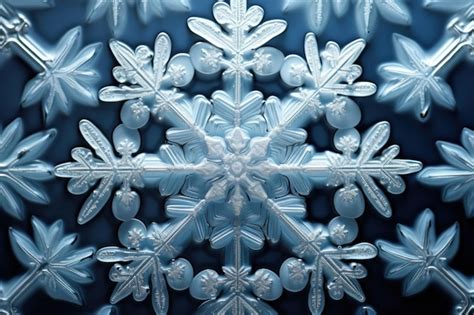 Premium Photo Snowflakes Generative Ai