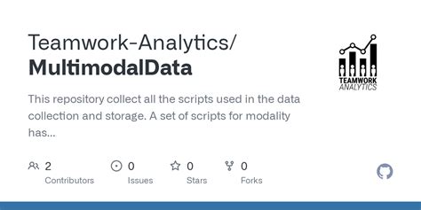Github Teamwork Analytics Multimodaldata This Repository Collect All The Scripts Used In The