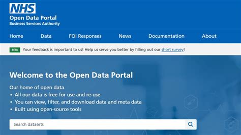 Enhancing Your Experience On The Nhsbsa Open Data Portal