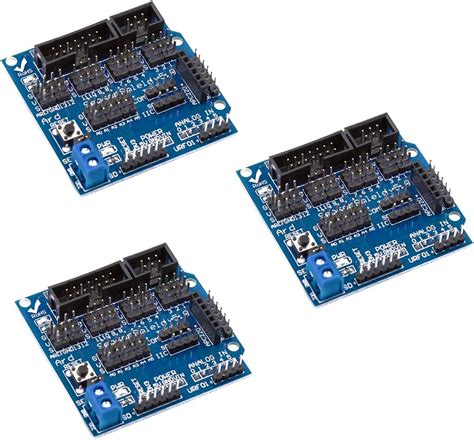 Amazon Com HiLetgo 3pcs Arduino Sensor Shield V5 0 Sensor Expansion Board For Arduino UNO R3