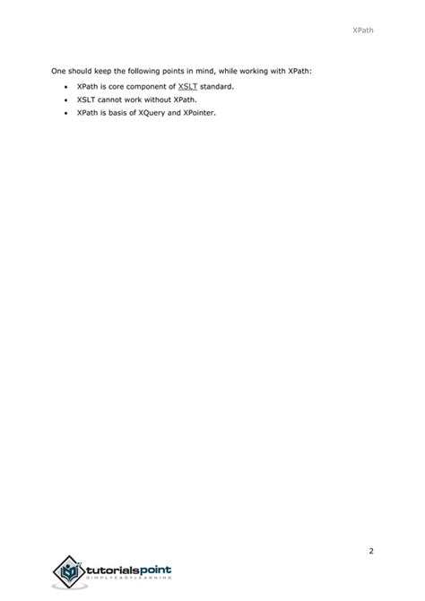 Xpath Tutorial Pdf