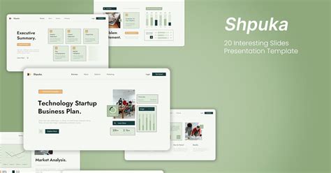 Green Modern Technology Startup Business Plan 003 Incl Green And Black Envato Elements