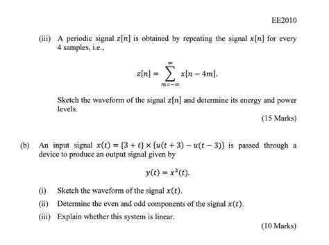 Solved A Consider A Discrete Time Signal Given By X N Chegg