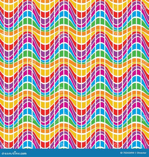 Square Wave Effect Seamless Pattern Stock Vector Illustration Of Facet Geometric 70343494