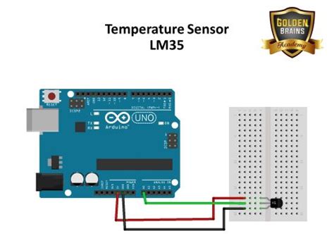Measuring Temperature Using LM35 Sensor Golden Brains Academy