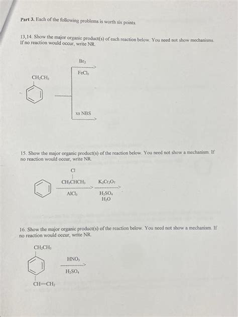 solved part 3 each of the following problems is worth six