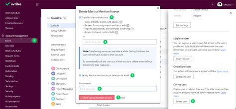 Deleting Users Wrike Help Center
