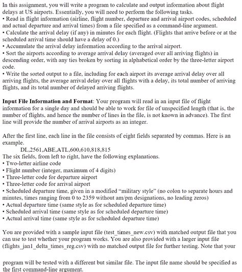 Solved In This Assignment You Will Write A Program To Chegg