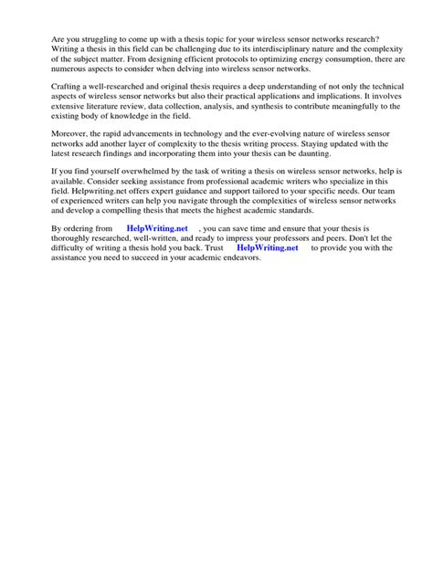 wireless sensor networks thesis topics pdf