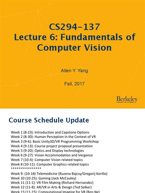 Fundamentals Of Computer Vision Pdf Cybernetics Artificial