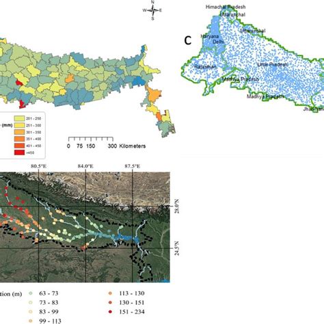 A Estimated Annual Groundwater Abstraction At The District Scale B Download Scientific