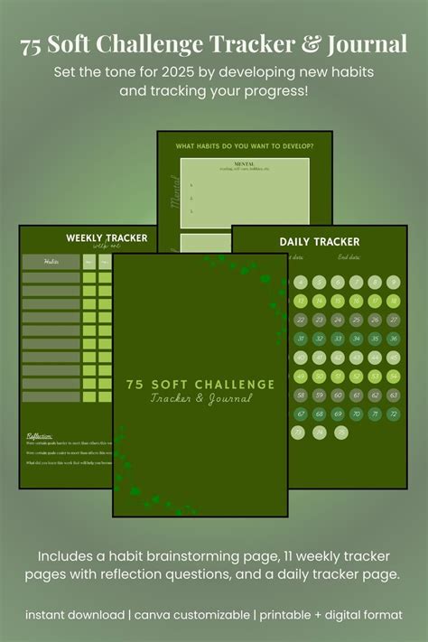 75 Soft Challenge Tracker And Journal Etsy