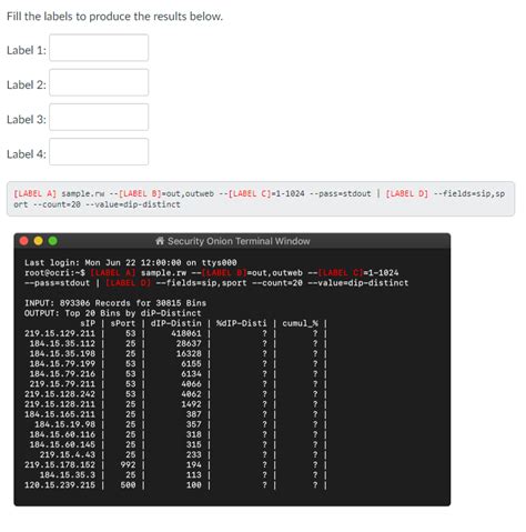Solved Fill The Labels To Produce The Results Below Label Chegg