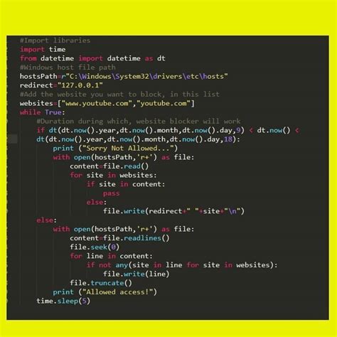 Python Ai And Webdevelopment 🔥 Website Blocker Using Python Save