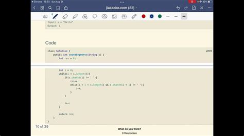 贾考博 leetcode 434 number of segments in a string 啊 好直白的题目啊 youtube