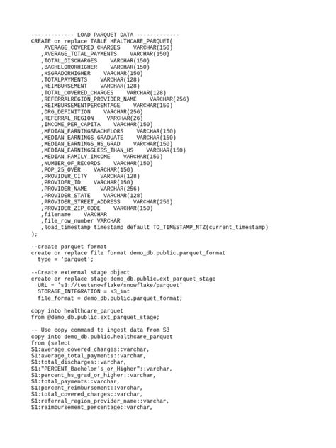 Loadparquetdatafroms3 Pdf