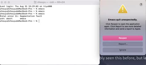 emacs在mac上异常退出 emacs general emacs china