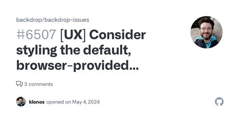 [ux] consider styling the default browser provided choose file input