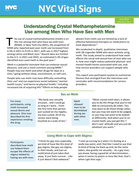 Pdf Understanding Crystal Methamphetamine Use Among Men Who Have Sex With Men