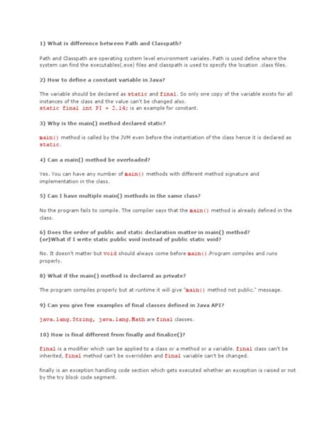 Static Final Static Final Int Pi 214 Pdf Method Computer