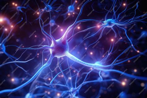 Premium Ai Image Brain And Network Connection On Bright Lights