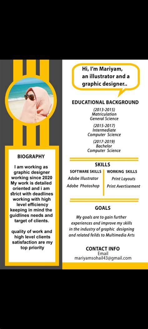 mariyam sohail on linkedin graphic designer