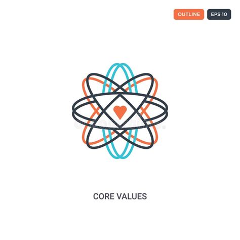 Core Values Icon Red Stock Illustrations 48 Core Values Icon Red