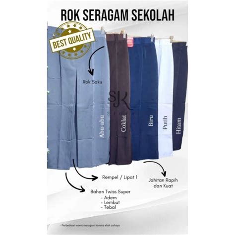 Jual Rok Span Smp Sma Rok Span Sekolah Rok Span Span Depan Rok