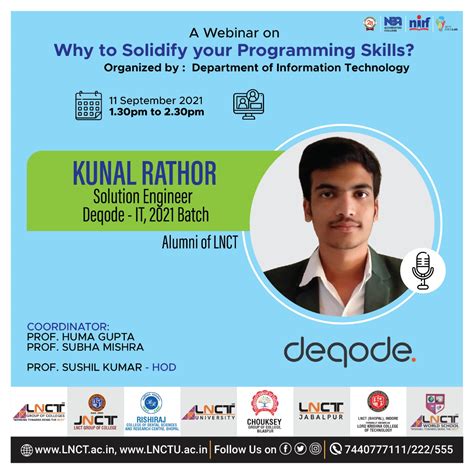 Webinar On Why Solidify Your Programming Skills Lnct Group
