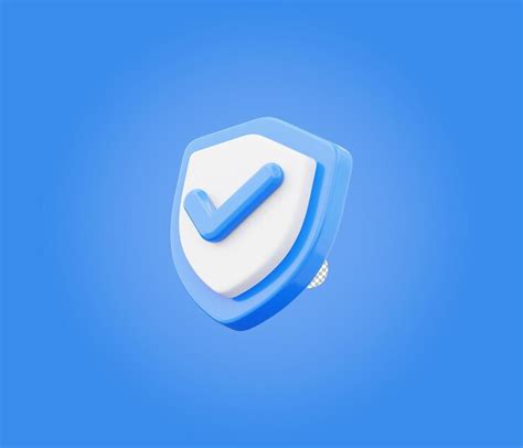 Premium Psd Shield Icon Security Protection Symbol 3d Render